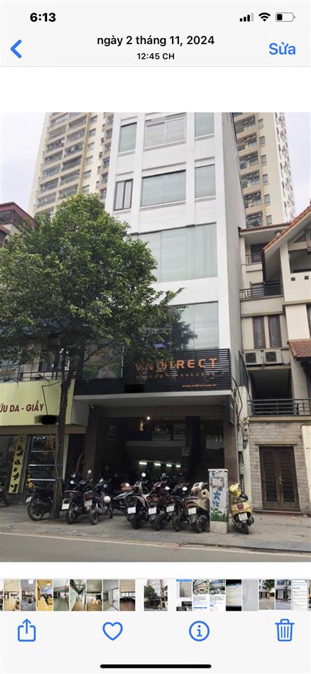 Thanh lý gấp mặt phố đặng thuỳ trâm cầu giấy 80m2 6tầng mt6m kd ngày ...