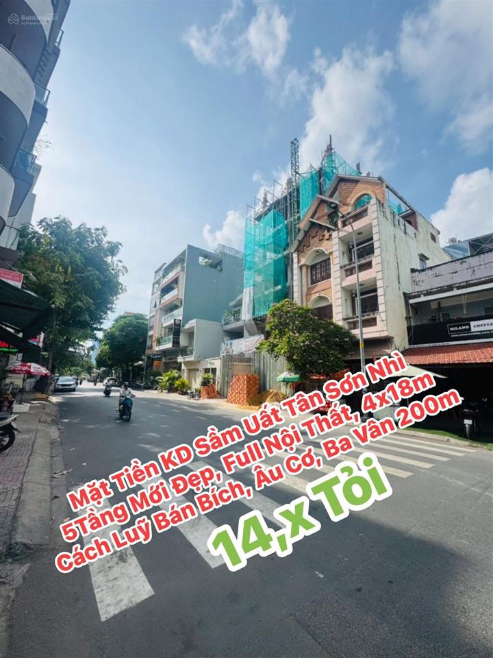 Mặt tiền kd cực đỉnh, 5tầng mới tinh, 4x18m, khu sầm uất tân sơn nhì, q ...