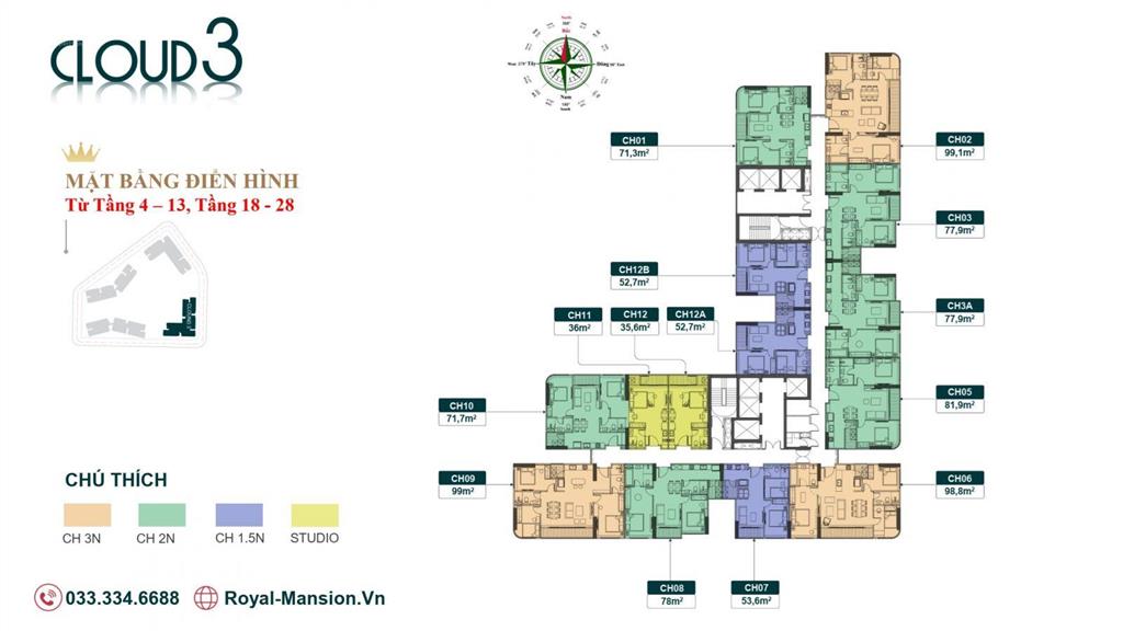 Mở bán quỹ căn đẹp nhất dự án chung cư cao cấp royal mansion bắc giang ...