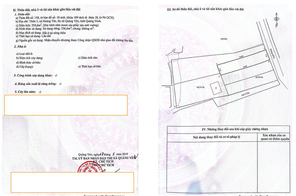 Bán đất tại hoàng tân, quảng yên, 21 triệu/m2, 900m2, mặt tiền 6m, ngõ ...