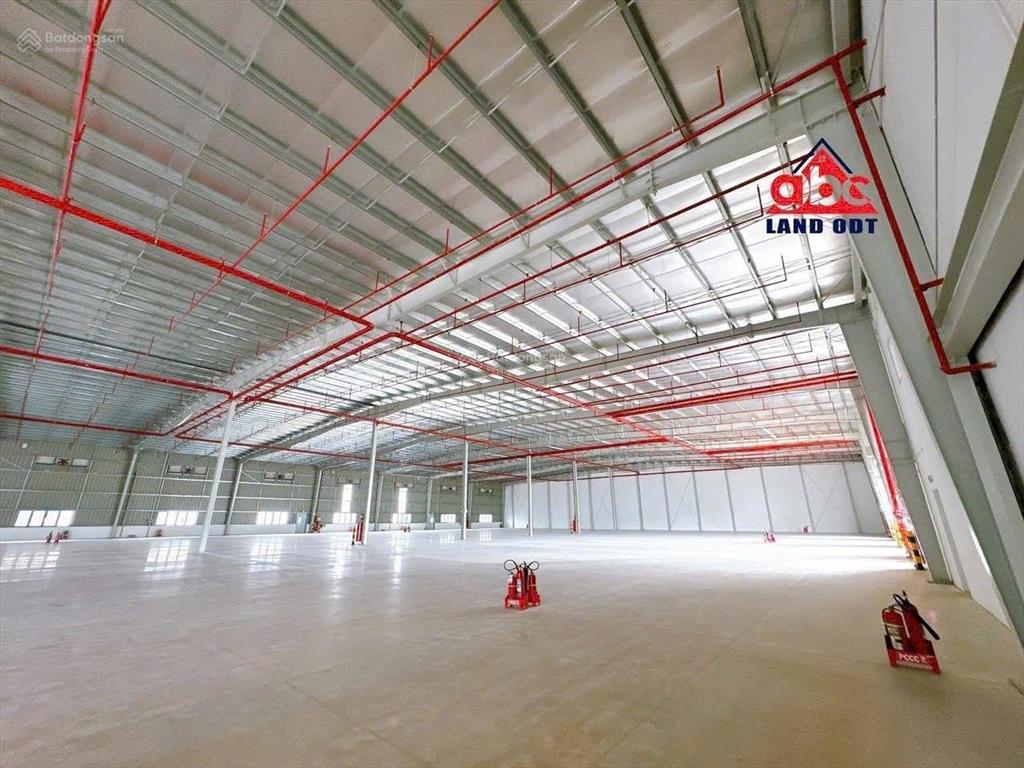 Cho thuê xưởng sx 4800m2 mới, chỉ 105ngh/m2, tổng diện tích 9600m2, kcn ...